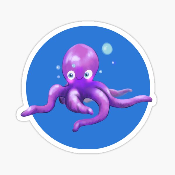 "Octofriend" Sticker for Sale by EirellaStudio | Redbubble