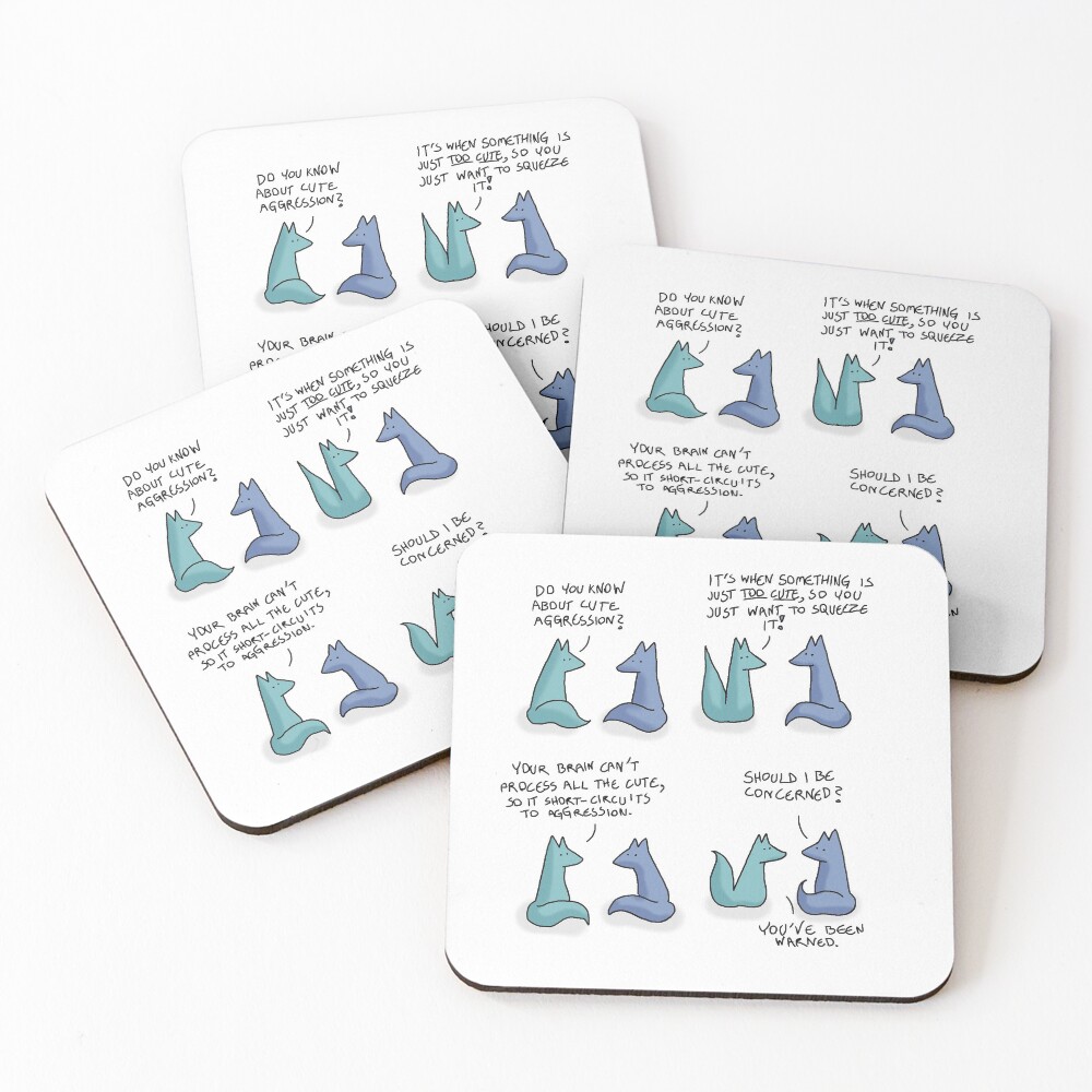 "Cute Aggression" Sticker for Sale by Foxes-in-Love | Redbubble