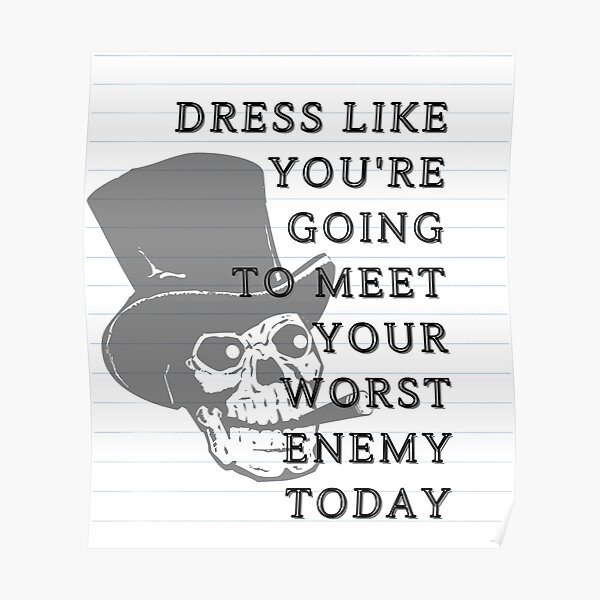 Póster «Cotización del código de vestimenta» de Flow-Ad | Redbubble