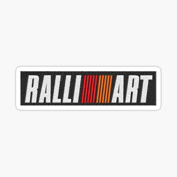 "Ralliart Embroidery logo" Sticker for Sale by petrothings | Redbubble
