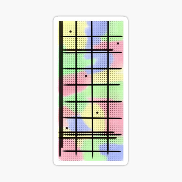 "Pastel grid" Sticker for Sale by AconiteArt | Redbubble