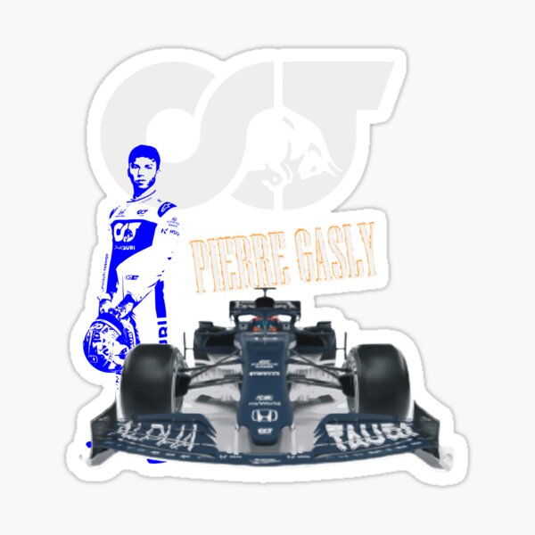 "Pierre Gasly Racing Driver / pierre gasly alfatauri" Sticker for Sale ...