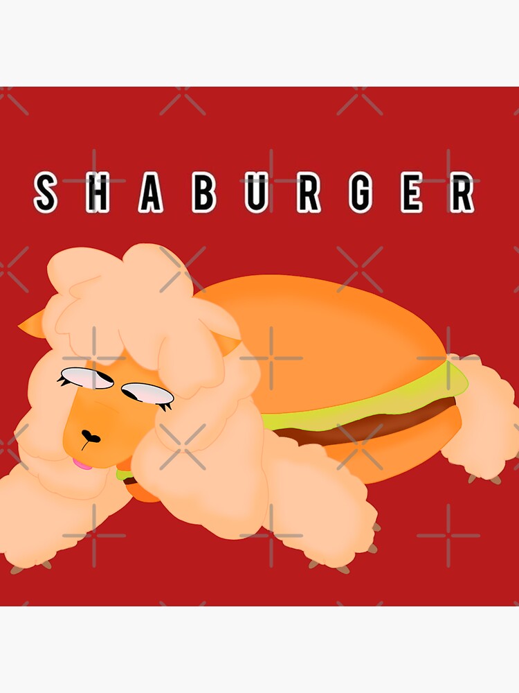 "Sha Burger twf" Sticker by LemonEater | Redbubble