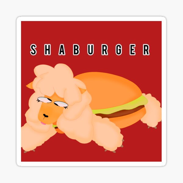 "Sha Burger twf" Sticker by LemonEater | Redbubble