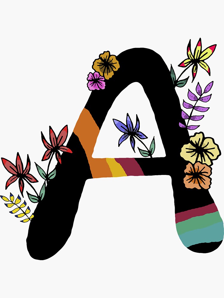"Botanical letter A" Sticker for Sale by hvasilevshop | Redbubble
