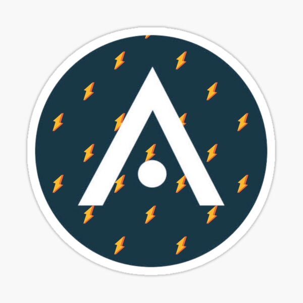 "Blue Lightning Aveda Logo" Sticker for Sale by Dalaura | Redbubble