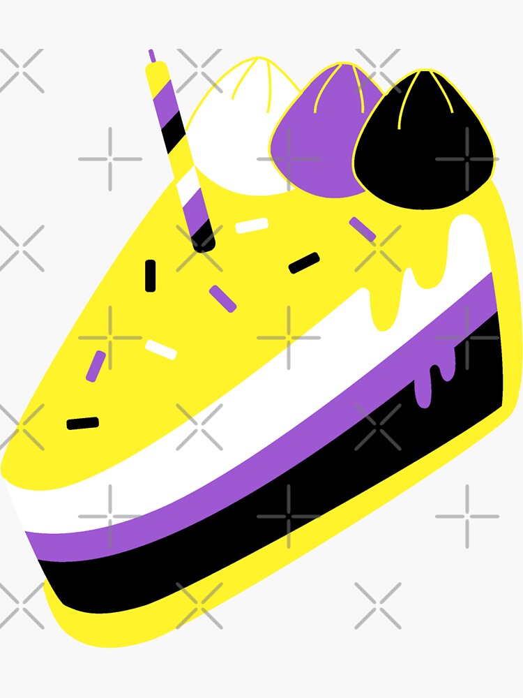 "Subtle Nonbinary Cake. nonbinary cake. nonbinary birthday cake ...