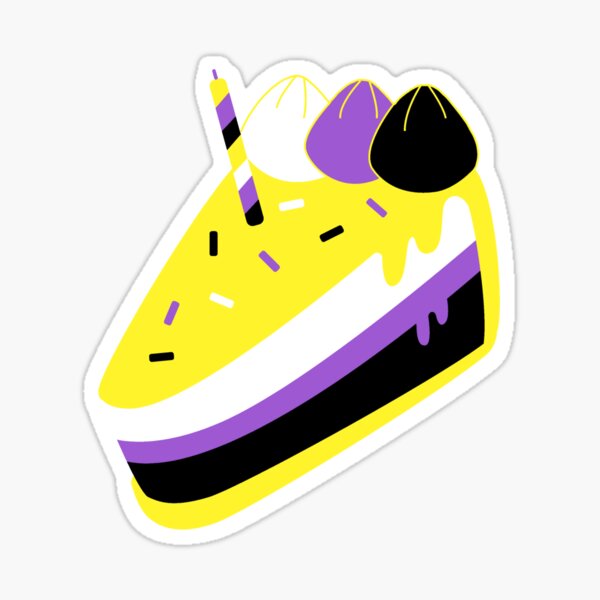 "Subtle Nonbinary Cake. nonbinary cake. nonbinary birthday cake ...