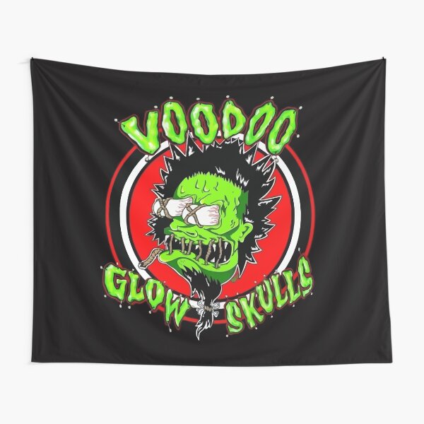 "Voo Doo American Skapunk, Glow Skull Ska Punk" Tapestry for Sale by ...