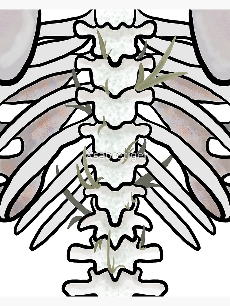 "Growing a Spine" Poster for Sale by Xsabretiger | Redbubble