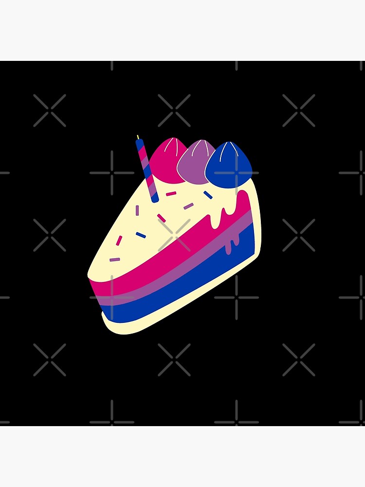 "Subtle Bisexual cake. bisexual cake. bisexual birthday cake" Poster ...