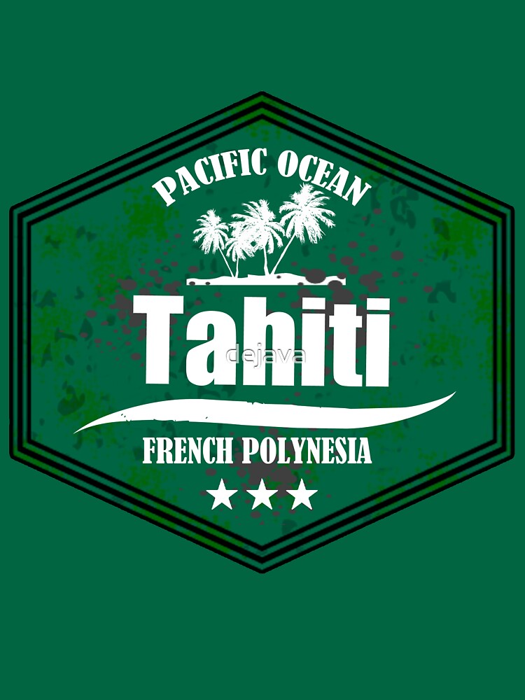 "TAHITI Pacific Ocean Emblem" T-shirt for Sale by dejava | Redbubble ...