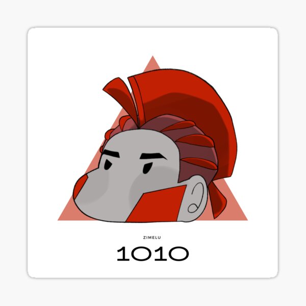 "Zimelu from 1010 with background" Sticker for Sale by Sci-Bot | Redbubble