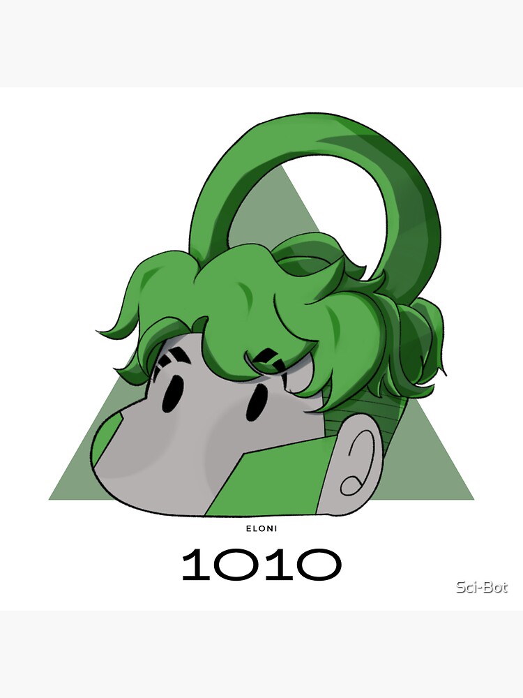 "Eloni from 1010 with backgrounds" Sticker for Sale by Sci-Bot | Redbubble