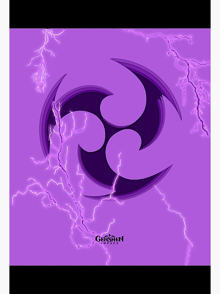 "Genshin Impact Electro Element " Poster by p3bi3sK8Dc | Redbubble