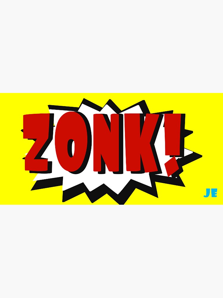 "ZONK!" Sticker for Sale by Figureware | Redbubble