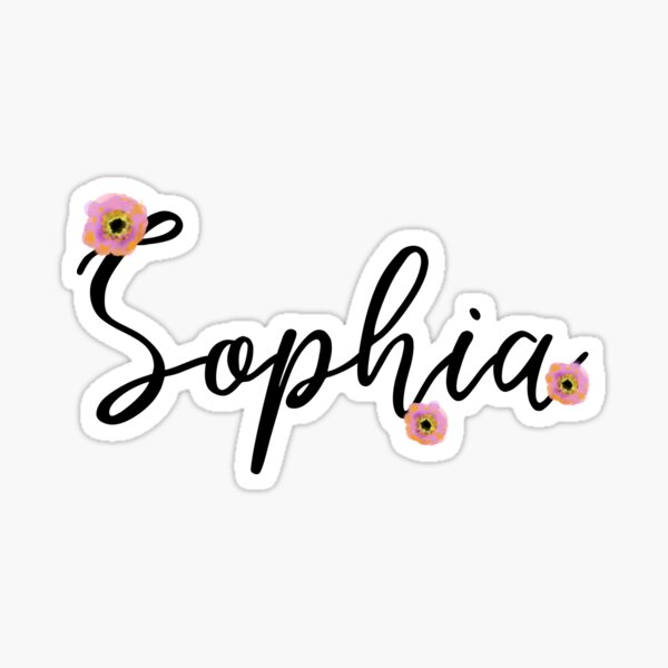 "Sophia" Sticker for Sale by lazarosdesign | Redbubble