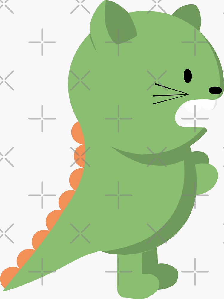 "Purr-annosaurus Rex" Sticker for Sale by PepAndGrace | Redbubble