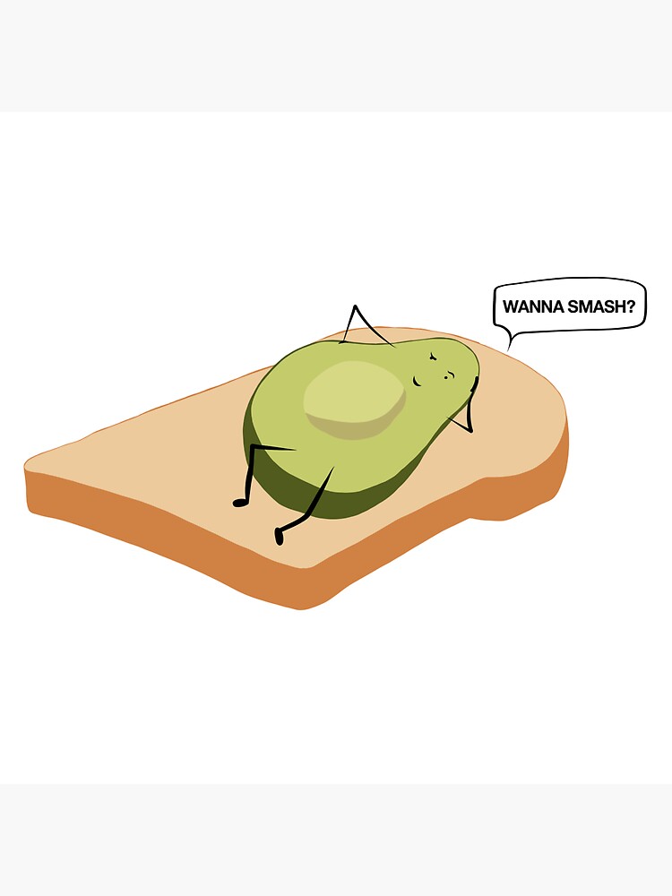 "WANNA SMASH ME?" Sticker for Sale by Seedy-Avocado | Redbubble