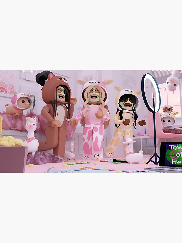 "Roblox Girl Slumber Party " Sticker for Sale by KalinLaber | Redbubble