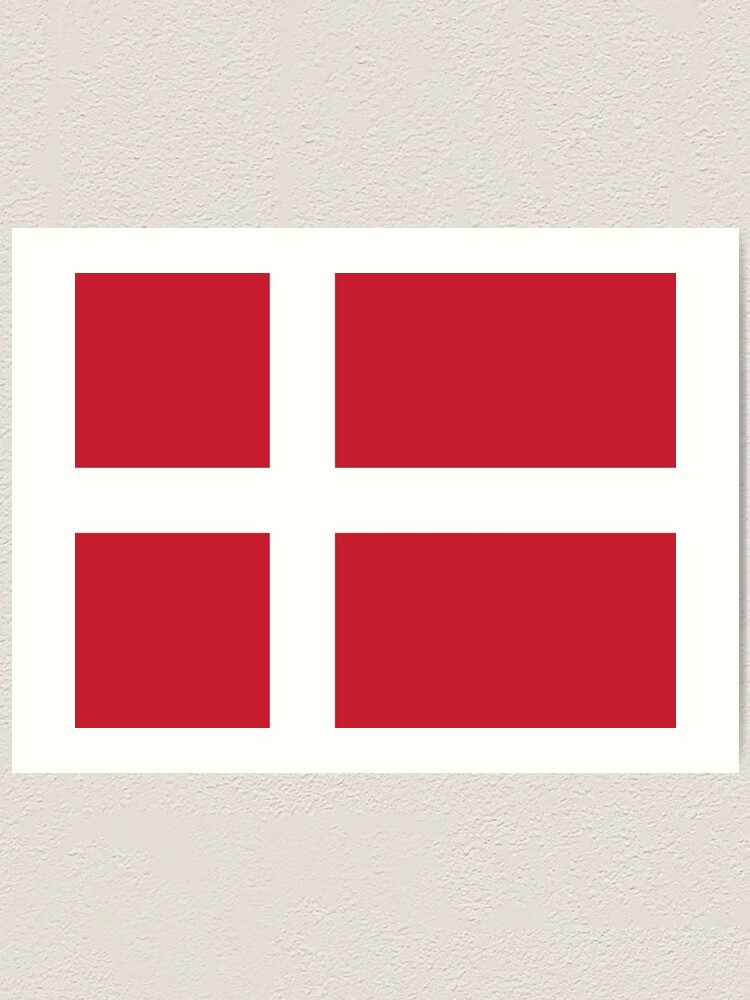 "Flag of Denmark (Dannebrog)" Art Print for Sale by Popular-Gifts ...