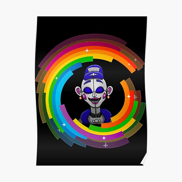 "Colorful FNAF Ballora " Poster for Sale by DamyanFalgo | Redbubble