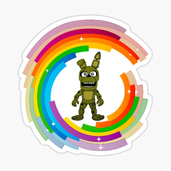 "Colorful FNAF Adventure Springtrap " Sticker for Sale by DamyanFalgo ...