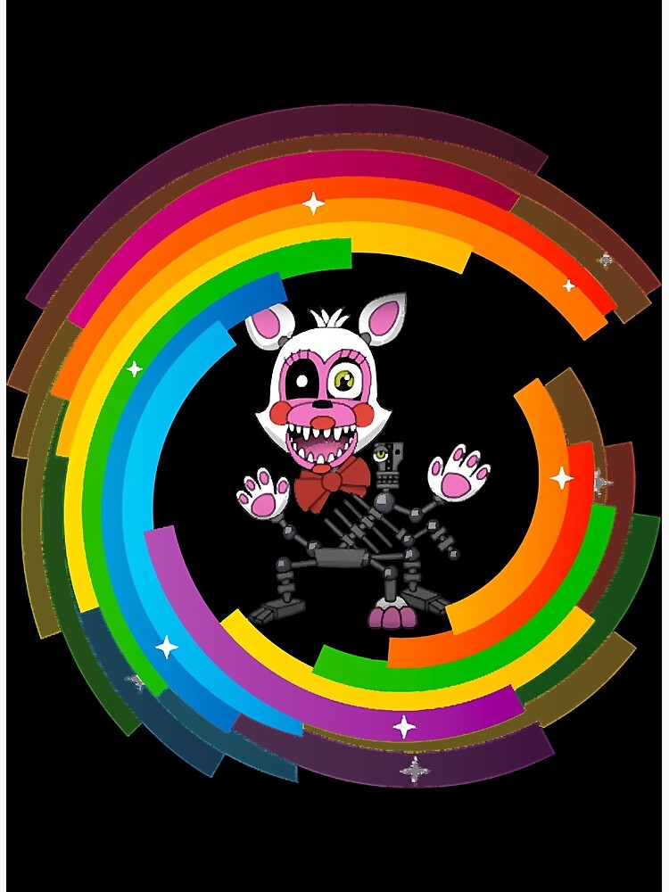 "Colorful FNAF Adventure Mangle " Poster by DamyanFalgo | Redbubble