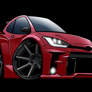 "Toyota GR Yaris" Sticker for Sale by Brad Van Geest | Redbubble