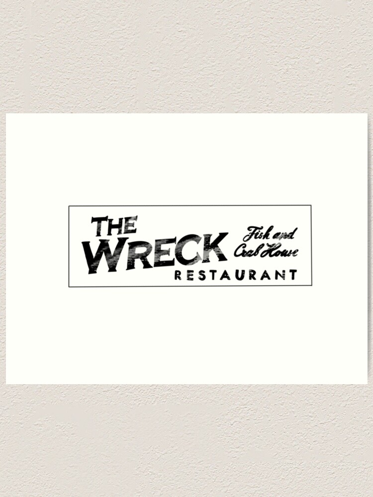 "OBX- The wreck restaurant logo " Art Print for Sale by Kdolan23 ...