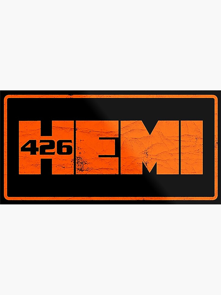 "426 HEMI V8 Engine , Designer" Sticker for Sale by ABIGAILRAMIR ...