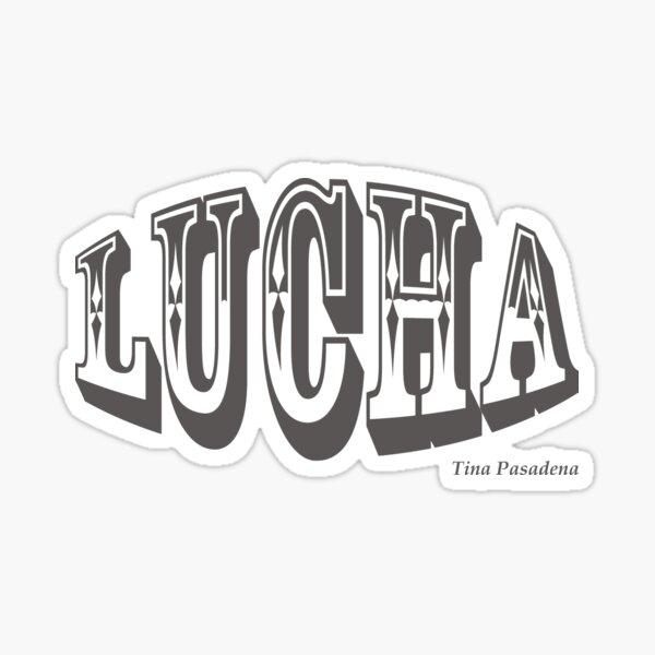 "Lucha" Sticker for Sale by BlendedConcepts | Redbubble
