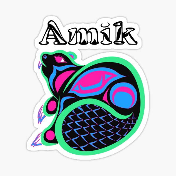 "Amik (Beaver) Polysexual Pride" Sticker by KendraHowland | Redbubble