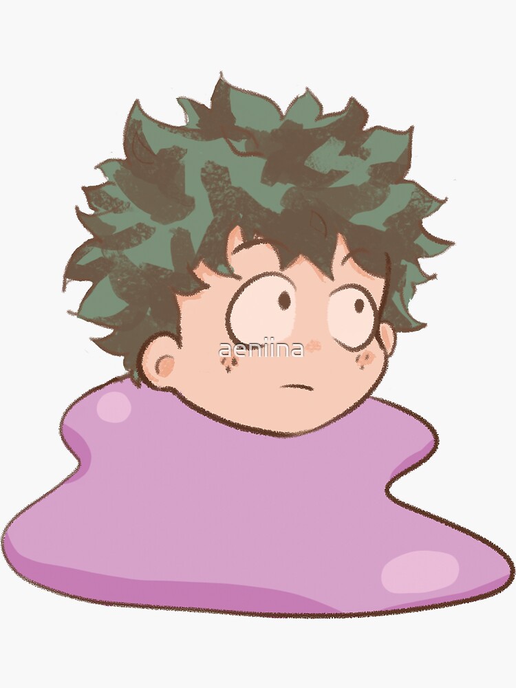 "Slime Deku" Sticker for Sale by aeniina | Redbubble