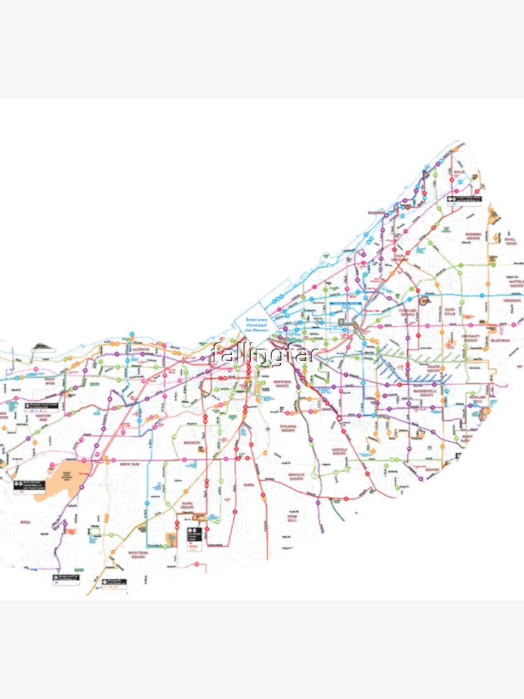 "Cleveland - RTA" Sticker for Sale by fallingfar | Redbubble