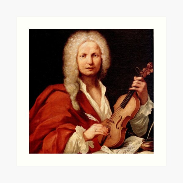 "Antonio Vivaldi Portrait" Art Print for Sale by JDesigningMO | Redbubble