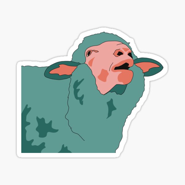 "Cheeky Chops" Sticker for Sale by franimals | Redbubble