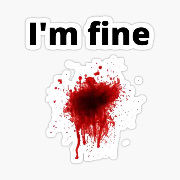 "Blood " Sticker by 1-StopShop | Redbubble