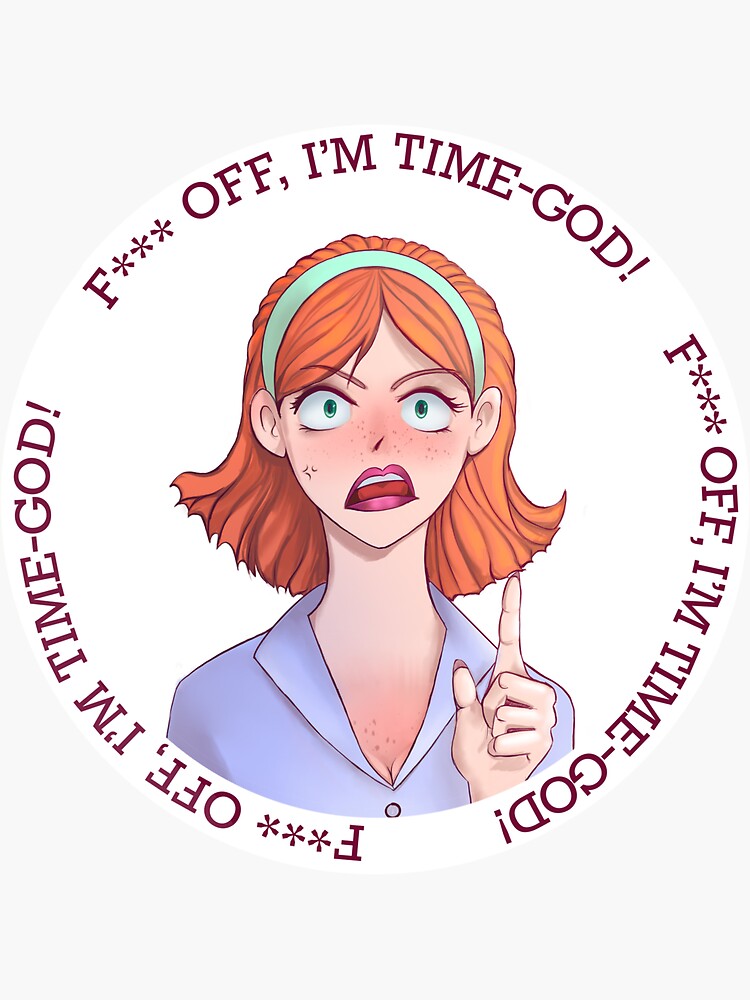 "Jessica says she is a time god" Sticker for Sale by mushyak | Redbubble