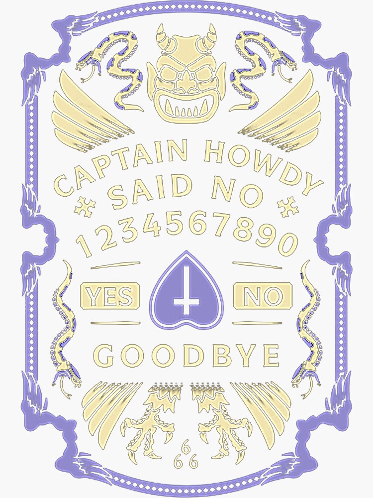 Pegatina «Capitán Howdy - Exorcist Spirt Board - Pazuzu - Oculto» de ...