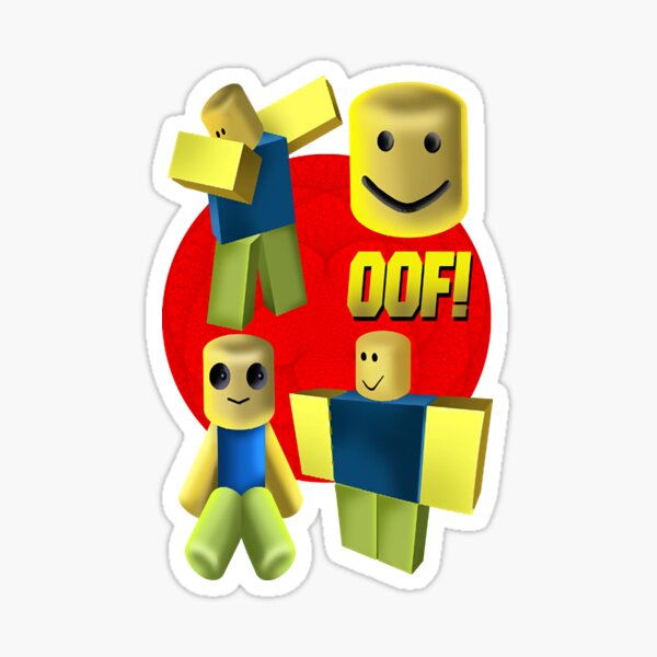 "Roblox noob " Sticker for Sale by BartholRhyat | Redbubble