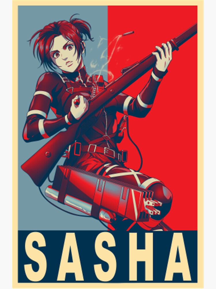 "Sasha Braus Poster" Sticker for Sale by Csonkaerik | Redbubble
