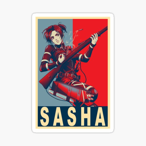 "Sasha Braus Poster" Sticker for Sale by Csonkaerik | Redbubble