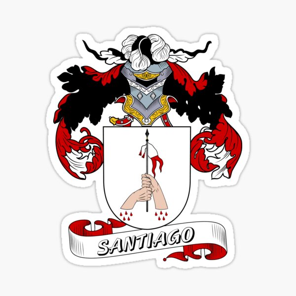 "Santiago" Sticker for Sale by HaroldHeraldry | Redbubble