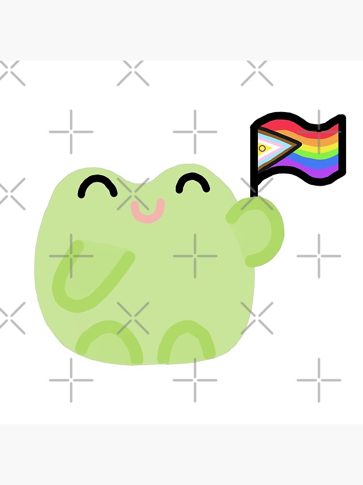 "Progress Pride Frog" Poster for Sale by Strawb-milk | Redbubble