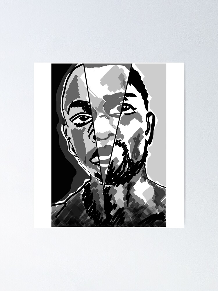 "Chiron - Moonlight black and white drawing" Poster by CousinShawn ...