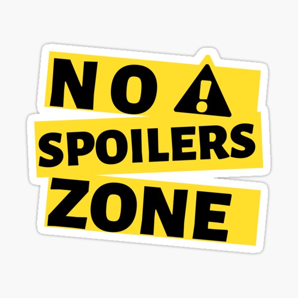 "No Spoilers Zone" Sticker for Sale by quirky-artistry | Redbubble