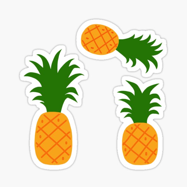 "Pineapple Sticker Pack" Sticker for Sale by zav2001 | Redbubble