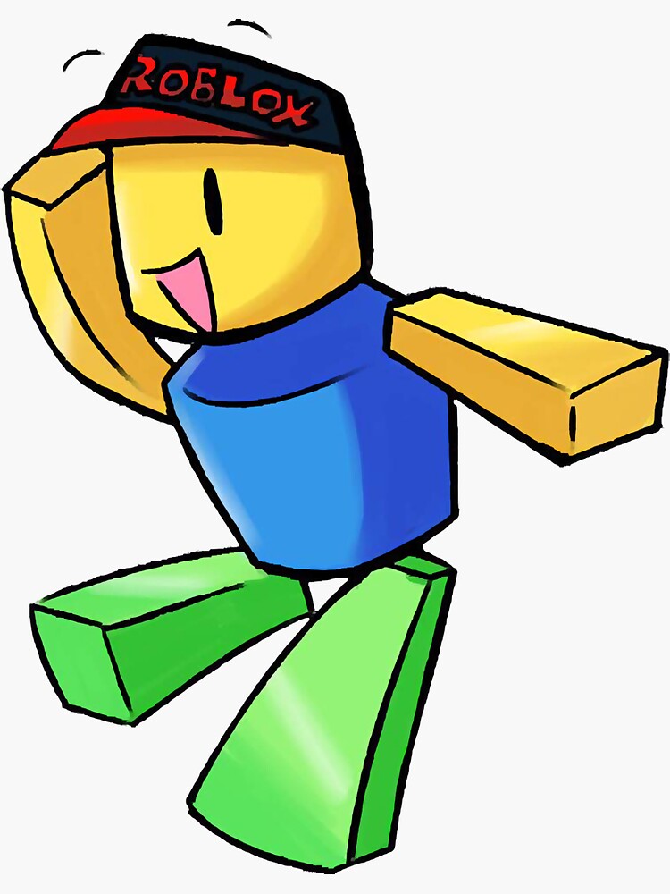 "Roblox Noob " Sticker for Sale by eRigoni19 | Redbubble