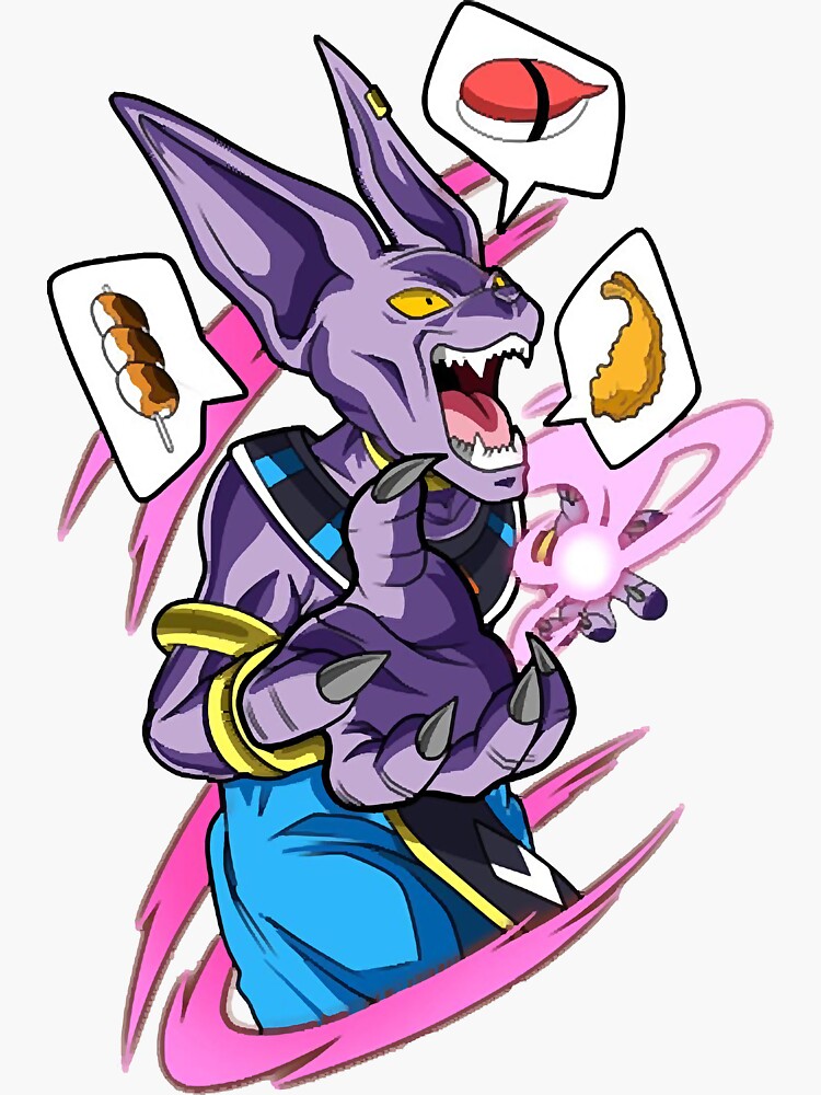 "beerus " Sticker for Sale by Hendrickson39 | Redbubble
